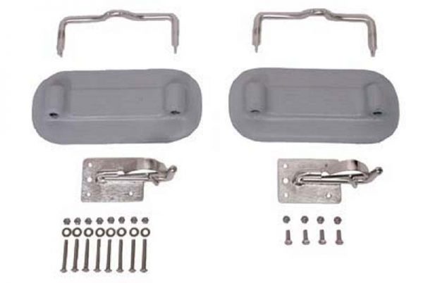 Weaver Snap Davit Kits for Inflatable Boats. Swim Platform Kit, Gray ...